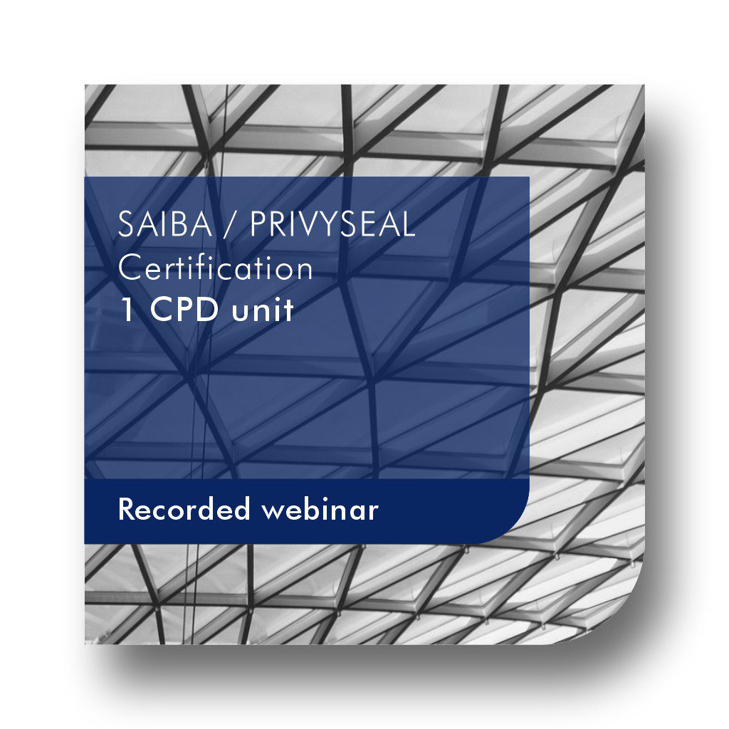 SAIBA/PRIVYSEAL Certification - CIBA Academy