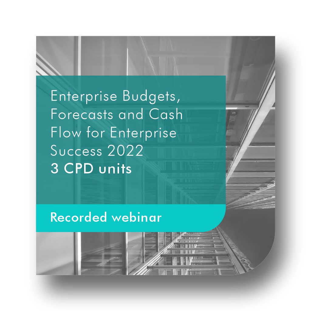 Enterprise Budgets, Forecasts and Cash Flow for Enterprise Success 2022 ...